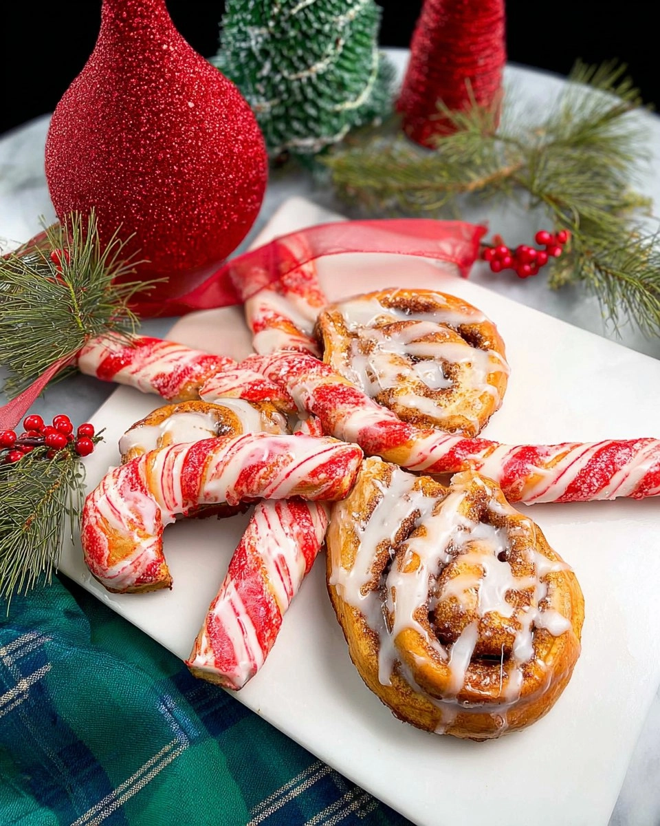 Pillsbury Candy Cane Shaped Cinnamon Rolls Recipe